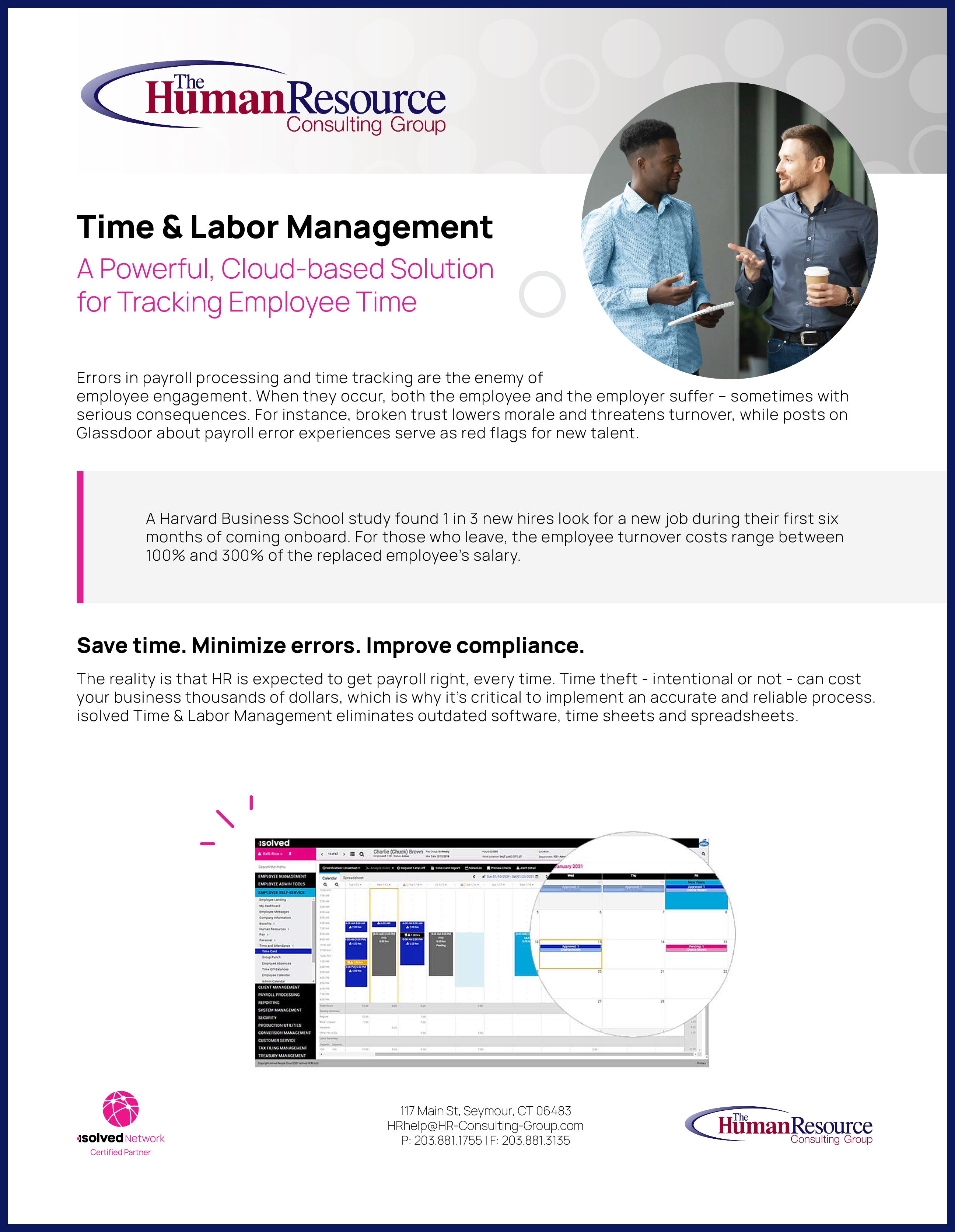 Time & Attendance Solution Info Sheet | Human Resource Consulting Group